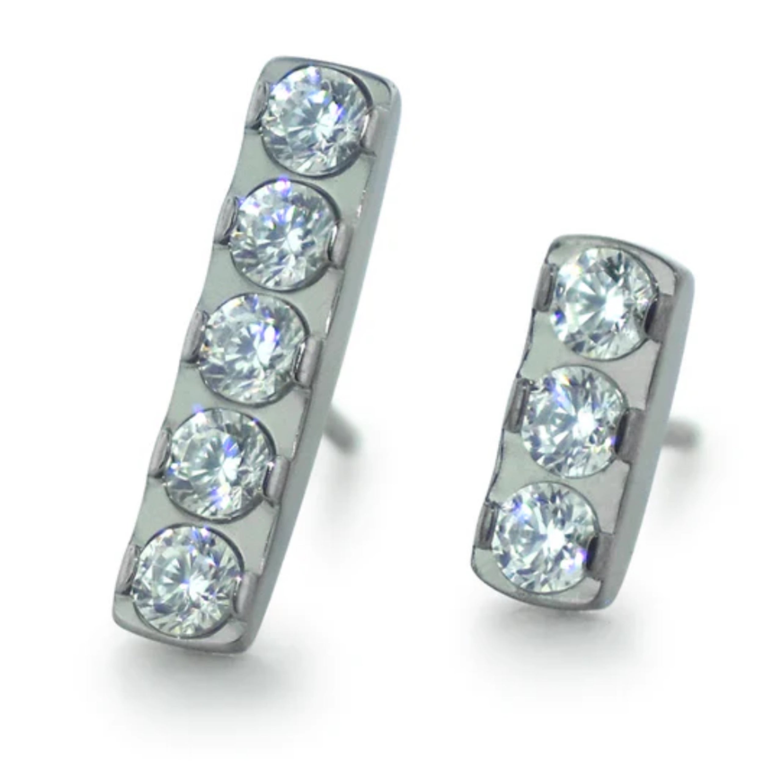Titanium Gem Bar End | Be-You-tiful Body Piercing & Fine Jewelry